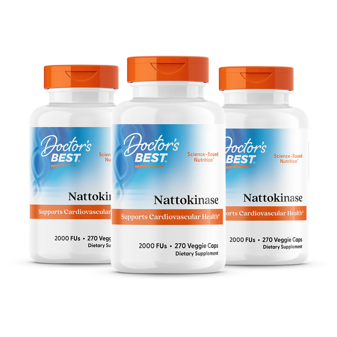 Doctor's Best - Nattokinase (2,000 FU) - 3 x 270 V-Caps